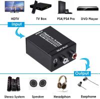 China Optical SPDIF Toslink Coaxial Digital To Analog Audio Stereo L/R Jack DAC Converter 3.5mm for sale