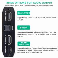China Audio Extractor HDMI 2.0b Adapter 1×1 Support 4K 60Hz RGB 8:8:8 HDCP 2.2 for sale