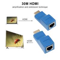China 4kx2k Signal Rj45 Hdmi Extender Adapter 30m Over Cat5e / 6 Utp Lan Network Ports for sale