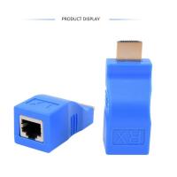 China 4kx2k Signal Rj45 Hdmi Extender Adapter 30m Over Cat5e / 6 Utp Lan Network Ports for sale