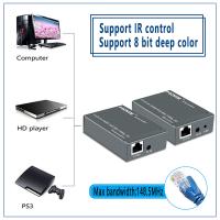 China 60m 1080P Ca5e/6/7 HDMI Over Ethernet Adapter With IR HDMI Loop Out Option for sale