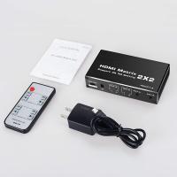 China 2x2 4k 60hz 2 Ports Matrix HDMI Switch Splitter 2 In 2 Out for HDCP 1.4 3D 1080p for sale