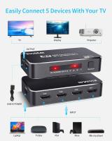 China 18.5Gbps 5 Ports 60Hz HDR HDMI 2.0 Switcher 5x1 kvm for Ultra HD Dolby Vision HDR10 for sale