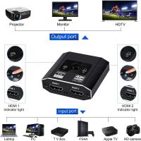China Two In One Out 2.0 HDMI Switch Box 4K HD Signal Switching With AB 60hz HDCP2.2 for sale