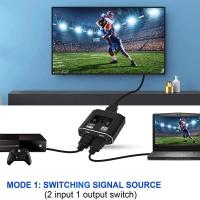 China Two In One Out 2.0 HDMI Switch Box 4K HD Signal Switching With AB 60hz HDCP2.2 for sale