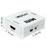 China Mini CVBS RCA AV To HDMI Audio Video Converter Adapter 1080P for sale