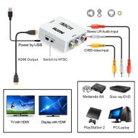 China Mini CVBS RCA AV To HDMI Audio Video Converter Adapter 1080P for sale