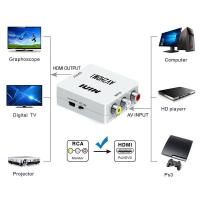 China Mini CVBS RCA AV To HDMI Audio Video Converter Adapter 1080P for sale