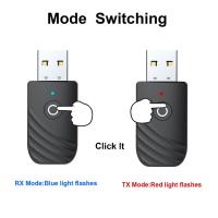 China TV PC Wireless USB Bluetooth Adapter 5.0 with 3 in 1 Audio Receiver Transmitter 3.5mm for sale