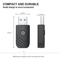 China TV PC Wireless USB Bluetooth Adapter 5.0 with 3 in 1 Audio Receiver Transmitter 3.5mm for sale