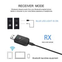 China TV PC Wireless USB Bluetooth Adapter 5.0 with 3 in 1 Audio Receiver Transmitter 3.5mm for sale