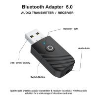 China TV PC Wireless USB Bluetooth Adapter 5.0 with 3 in 1 Audio Receiver Transmitter 3.5mm for sale