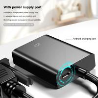 China 1.5W VGA To HDMI Converter With Audio Cable Laptop Connected To Monitor for sale