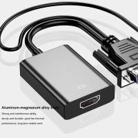 China 1.5W VGA To HDMI Converter With Audio Cable Laptop Connected To Monitor for sale