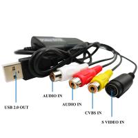 China USB 2.0 Video Capture Card Monitor Computer To Record Video Drive Free Single Channel WIN10 for sale