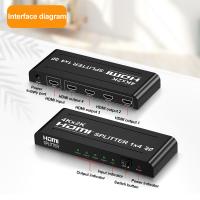 China OEM 20M HDMI In Splitter For Four 4K Resolution 2K Video HD With Screen Device for sale
