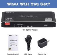 China 1 In 4 Out HDMI In Splitter 2.0 HDCP 2.2 60HZ HD TV Crossover 1x4 Ports Box Full Ultra 4K HDR 3D for sale