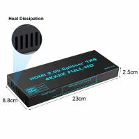 China 18Gbps 1x8 4K HDMI 2.0b Splitter 1 In 8 Out HDCP2.2 Compatible For Xbox PS4 Fire Stick for sale
