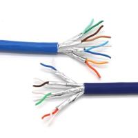 China LSZH Jacket Engineering Cable CAT6A FTP Patch Cord Cable 24AWG*4 OD 6.5mm for sale