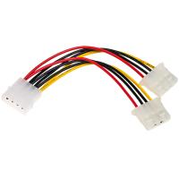 China 18 AWG Internal Power Cables Molex Male To 2 Port Molex IDE Female Power Splitter Adapter Cable PC Case Accessory for sale