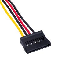 China SATA 4 Pin IDE To 15 Pin HDD Power Adapter Cable Hard Drive Adapter Power Supply Cable for sale