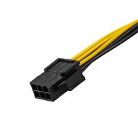 China SATA 6 Pin To 8 Pin Graphic Card Power Adapter Cable PCI Express Power Supply Cable 20cm for sale