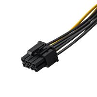 China SATA 6 Pin To 8 Pin Graphic Card Power Adapter Cable PCI Express Power Supply Cable 20cm for sale