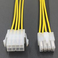 China 8 Pin 12V CPU EPS P4 Power Extension Cable 8 pin 18AWG Power Supply 20cm for sale