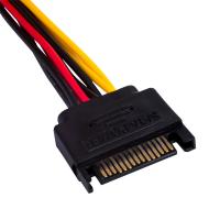 China 15 Pin SATA Male Molex To IDE Power Cable 4 Pin Female Adapter Extension Cable 15cm for sale