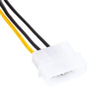 China 12V Video Card Power Cord Y Shape 8 Pin PCI Express To Dual 4 Pin Molex Graphics Card Power Cable for sale