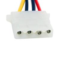 China Computer Power Supply Y Splitter Adapter Cable Molex 4 Pin Male To 3*4 Pin Female Custom Length for sale