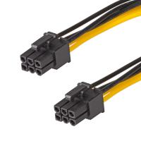 China 40cm Internal Power Cables PCI Express Mini Male 6 Pin To 6 Pin Video Card Power Cable for sale