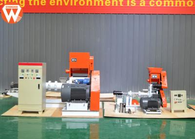 China 15kw Fish Feed Extruder Machine Capacity 30kg/H-2t/H Low Power Consumption for sale