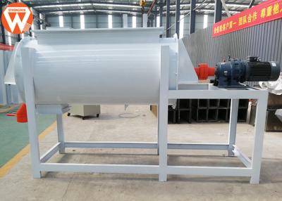 China Single Shaft Ribbon Cattle Feed Mixture Machine , CV ≤ 7% Animal Food Mixer for sale