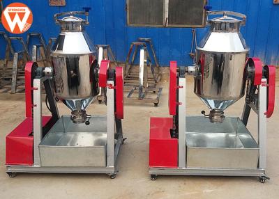 China SS304 Stainless Steel Feed Grinder Mixer , Drum Shaped Powder Animal Feed Mixer for sale