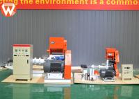 China Feeding 1.1kw Fish Feed Extruder Machine 600KG/H Per Hour Shrimp Weight 1880kg for sale