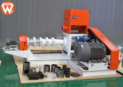 China Electric Floating Sinking Fish Feed Extruder Machine 0.5-0.6 T/H Optional Phase for sale
