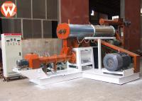 China 4T/H Wet Type Fish Feed Extruder Machine With Modulator Power 5.5KW Screw 200mm for sale