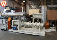 China 2250kg Floating Fish Feed Pellet Machine Conditioning Power 3KW Sinking 1T/H for sale