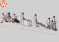 China 2T/H Granulator Fish Food Processing Line , 15KW Mixer Fish Feed Production Equipment for sale