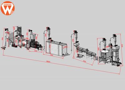 China 2T/H Granulator Fish Food Processing Line , 15KW Mixer Fish Feed Production Equipment for sale