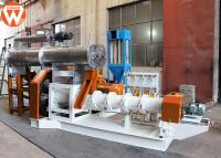 China Wet Type Floating Fish Feed Plant With Steam Boiler 2000-2500kg/H Crusher for sale