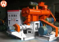China Modulator Steam Fish Feed Extruder Machine , Control Shrimp Floating Fish Feed Machine for sale