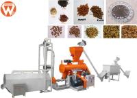 China Modulator Steam Fish Feed Extruder Machine , Control Shrimp Floating Fish Feed Machine for sale