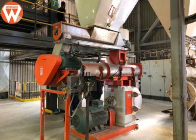 China Total 220kw Feed Pellet Production Line With SKF Bearing Capacity 10T/H for sale