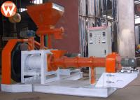 China 1-1.2 T/H 90 Kw Fish Feed Extruder Machine Aquatic Crab Catfish Tilapia 3600kg for sale