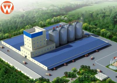 China Capacity 20T/H Animal Feed Production Line With Raw Materials Silo for sale