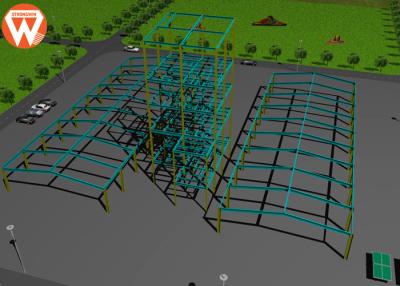China Light Steel Prefab Auxiliary Equipment Steel Warehouse For Animal Feed Plant for sale