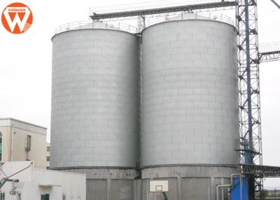 China Galvanized Steel Auxiliary Equipment Wheat Corn Maize Grain Storage Silo for sale