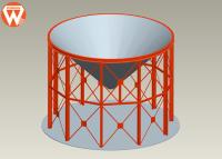 China Chicken Farm Auxiliary Equipment Feed Hopper Silo For Poultry House Feed Line for sale